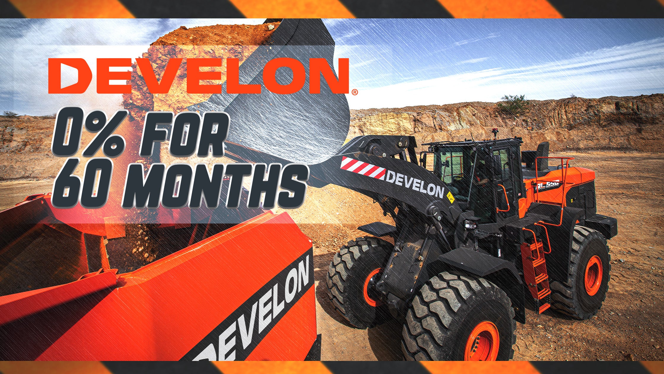 0% for 60 Months on All Develon Equipment!